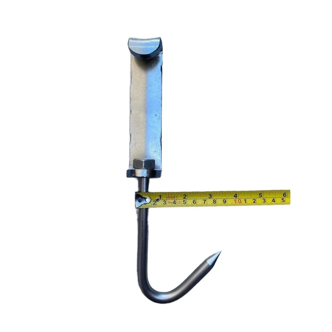 3PC Butchers Hunters Meat Rail Skid Hook Home Kill Hanging Carcasses M ...